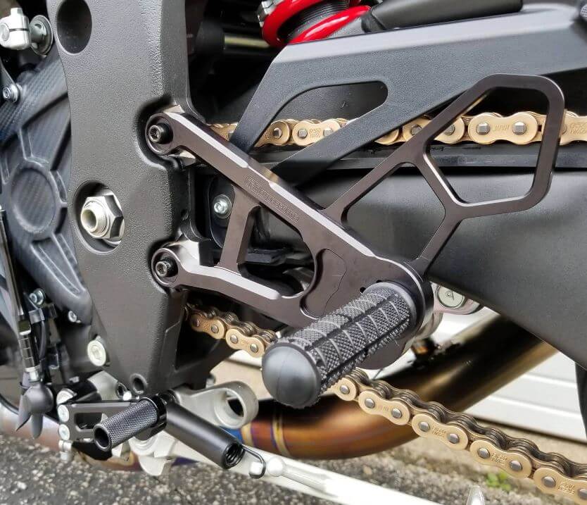 Woodcraft Adjustable Rearsets Complete Kit '17-'22 Yamaha FZ-10/MT-10 ...